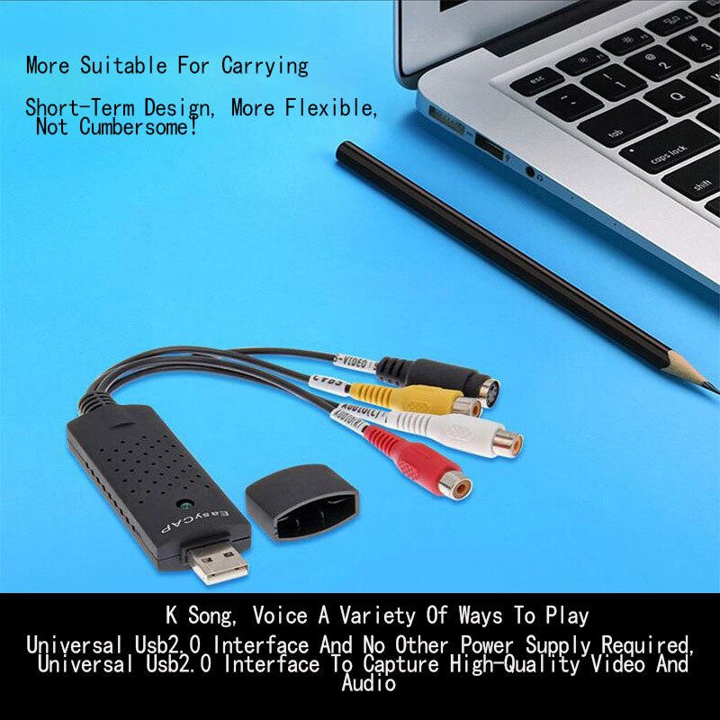 USB 2.0 Capture 4 Channel Video TV DVD VHS Audio C... – Grandado