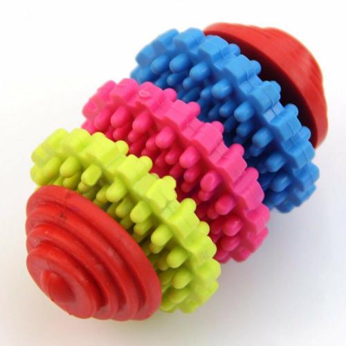 Colorful Rubber Dog Toy Pet Dog Puppies Teether Ch... – Grandado