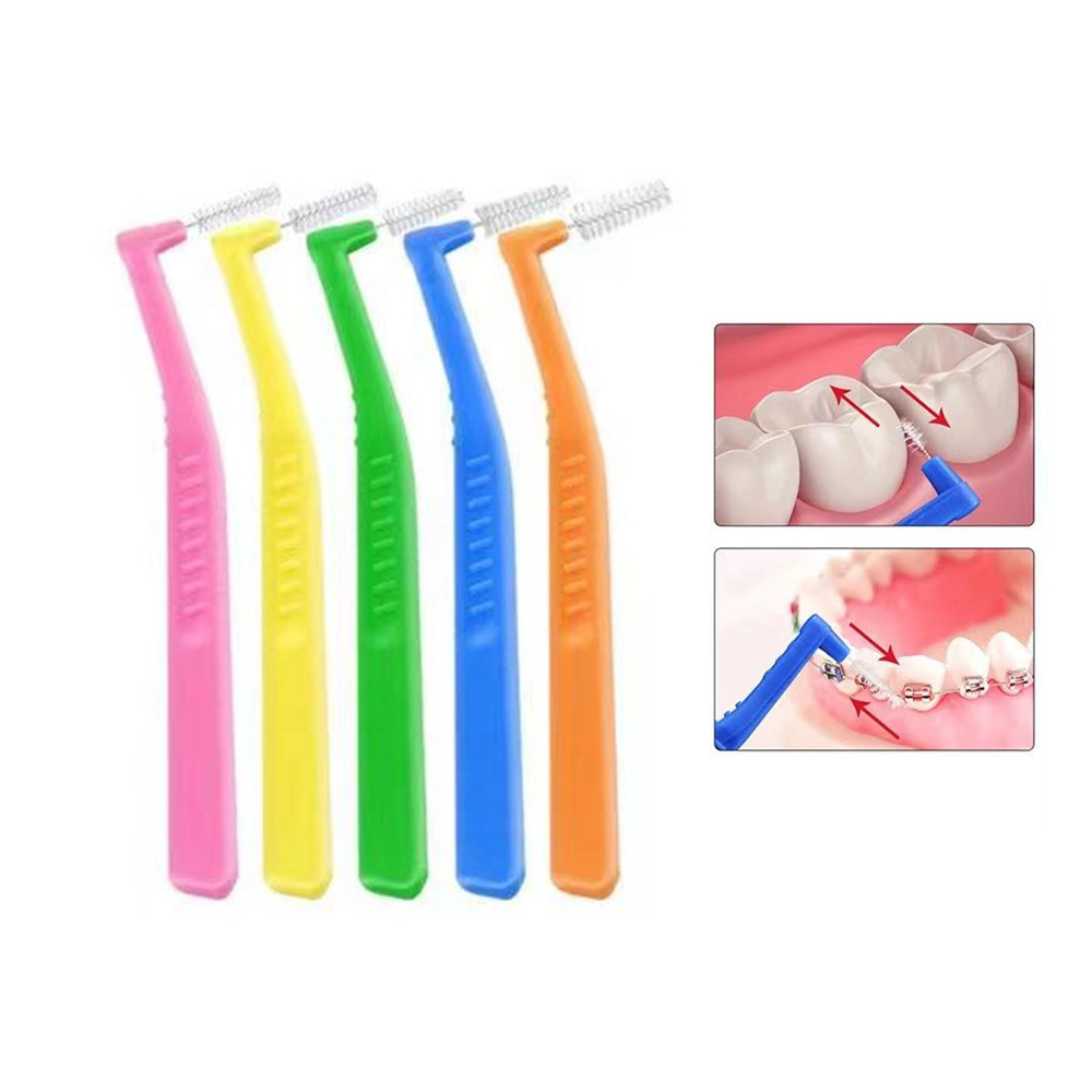 20Pcs L Shape Push-Pull Interdental Brush, Oral Ca... – Vicedeal