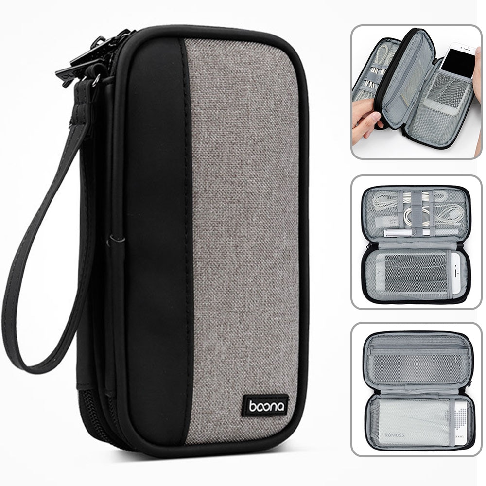 Double Layer Electronic Organizer Bag, Travel Gadg... – Grandado