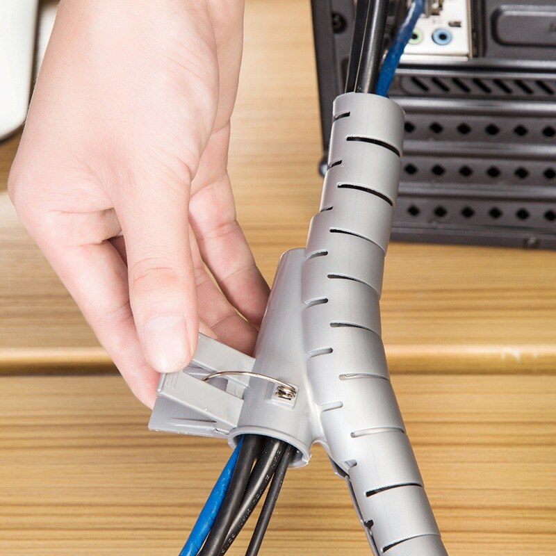 2M Cable Management Sleeve PC TV Organising Wrap C... – Grandado