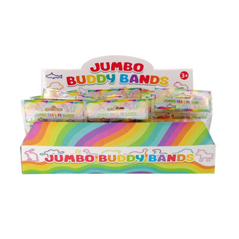 6PCS Silicon Jumbo Marine Life Shaped Rubber Bandz... – Grandado