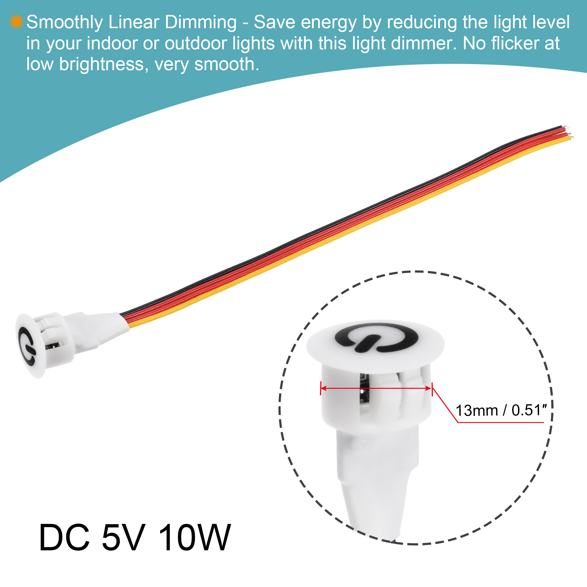 Uxcell DC 5V Touch Dimmer Switch 13mm Diameter Sna... – Vicedeal