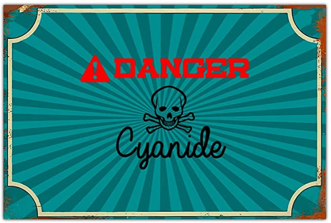 Danger Cyanide Avoid Direct Contact Contain Any Sp... – Grandado