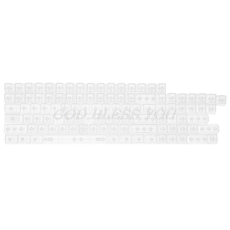 104 Toetsen Transparante Abs Blank Keycaps Voor Oe... – Vicedeal