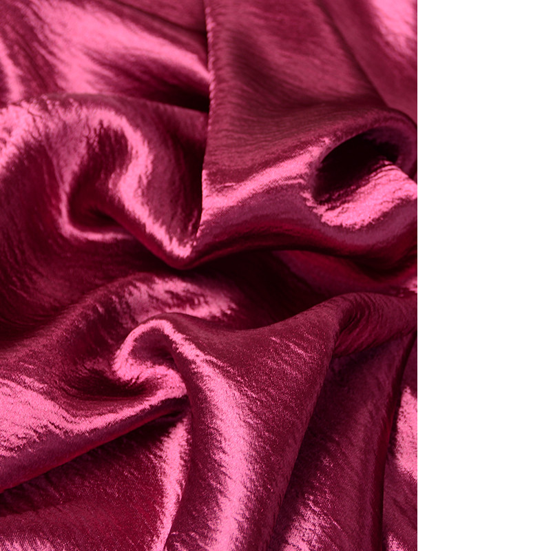 CF571 1 meter Paars Metallic Glans Glossy Rimpel T... – Vicedeal