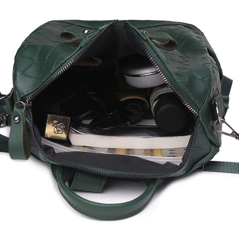 Green Women Backpack Leather School Backpacks for ... – Grandado