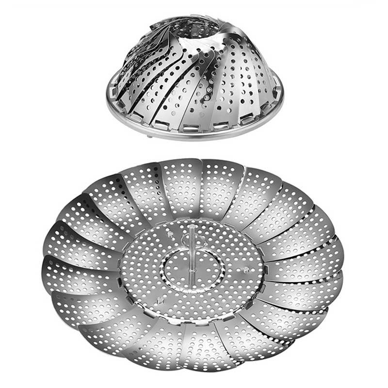 Steam Stainless Steel Folding Dish Food Steamer Ba... – Grandado