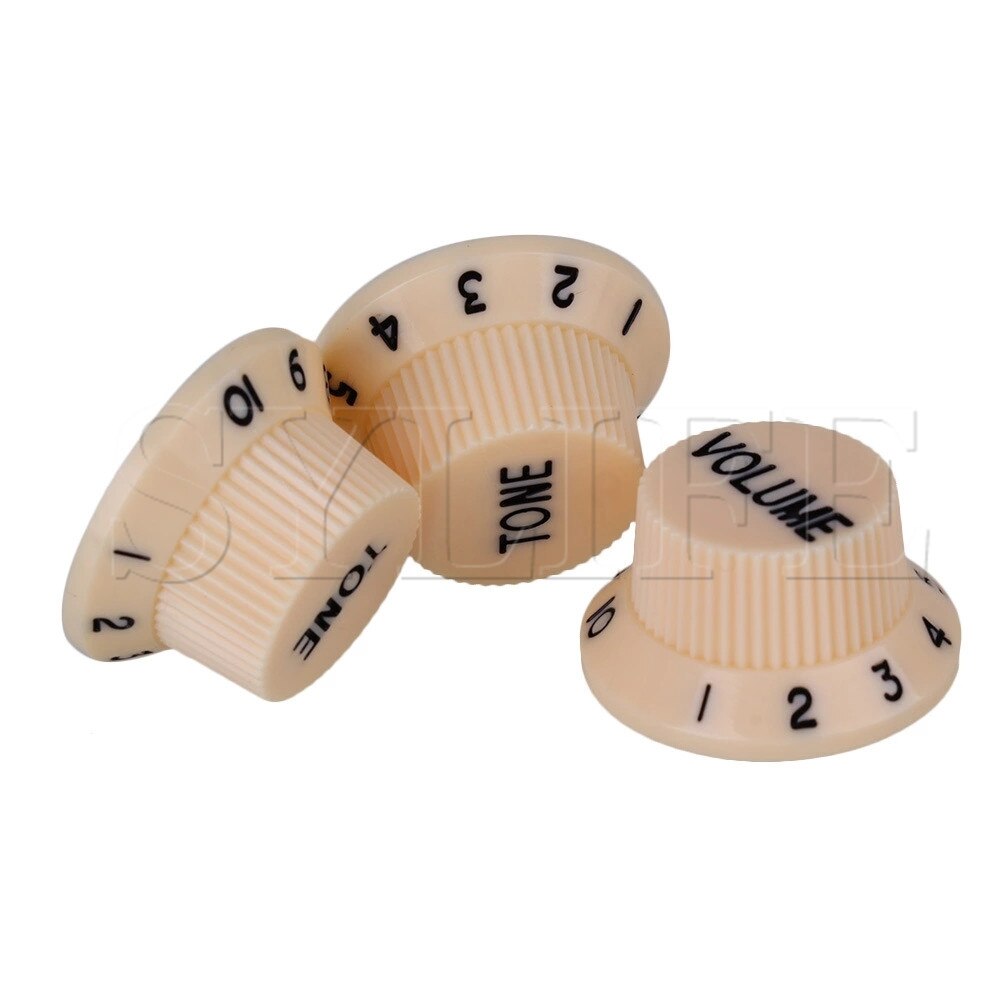 3pcs 5.5mm ID Plastic 1 Volume & 2 Tone Knobs Guit... – Grandado