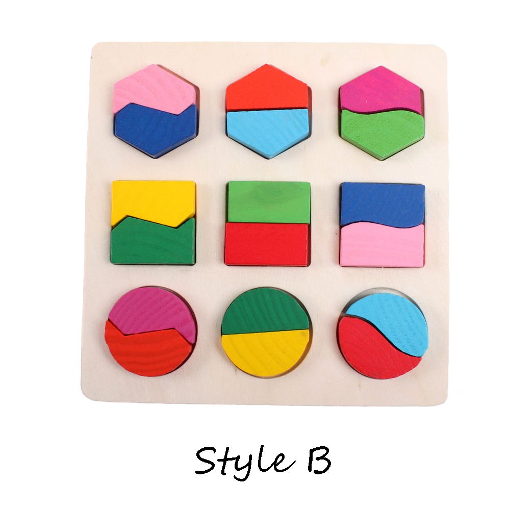 Baby Kids Houten Puzzel Game Early Learning Buildi... – Vicedeal