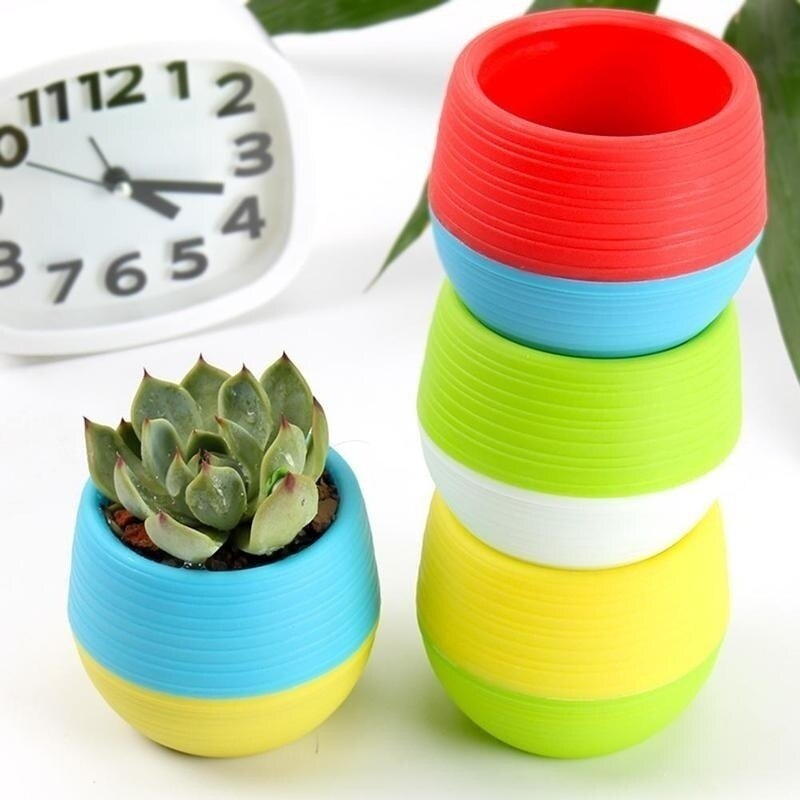 Small Cute Round Home Garden Office Decor Planter ... – Grandado