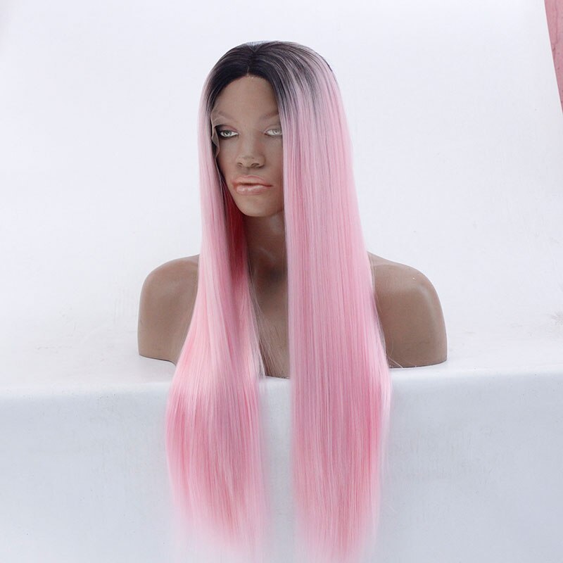 Bombshell Synthetic Lace Front Wig Black Ombre Pin... – Vicedeal