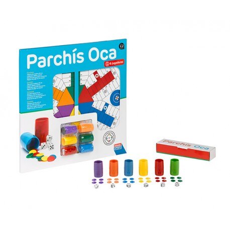 PARCHIS 6 JUGADORES CON OCA 40 CM CON ACCESORIOS – Grandado