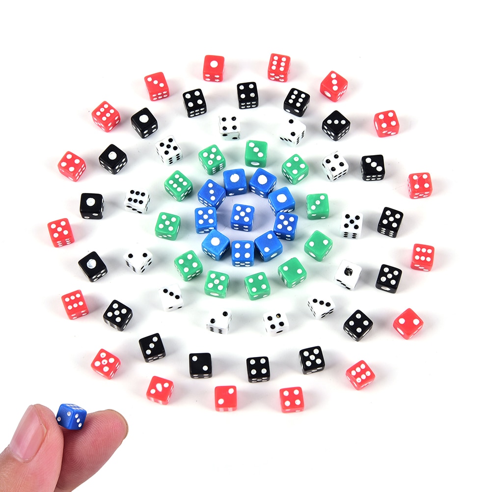 20 PCS Standard 5mm dice set D6 acrylic for Playin... – Vicedeal
