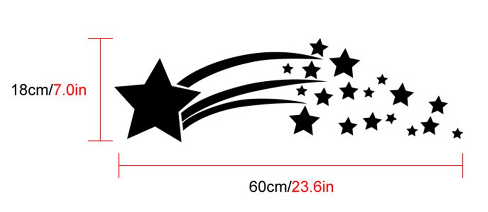 Meteor Comet Acrylic Mirror Wall Stickers Mural Be... – Vicedeal