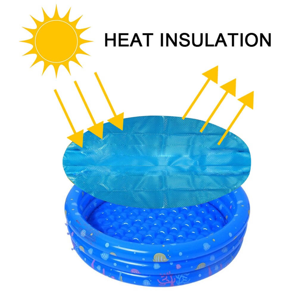 Solar Pool 4/5/6FT Round Inflatable Set Swimming P... – Grandado