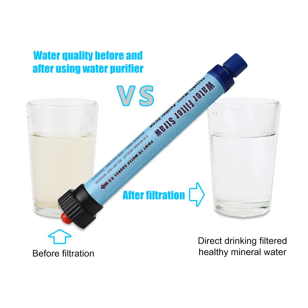 Camping Filter Straw Water Purifier Outdoor Emerge... – Grandado