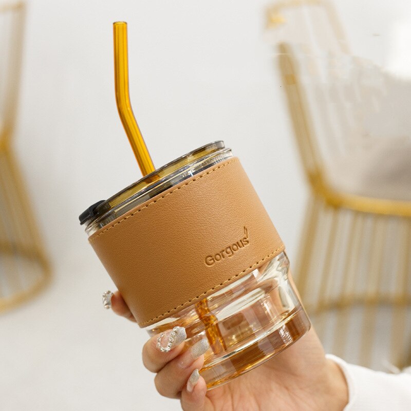 Coffee cup ins style high-value convenient glass c... – Vicedeal