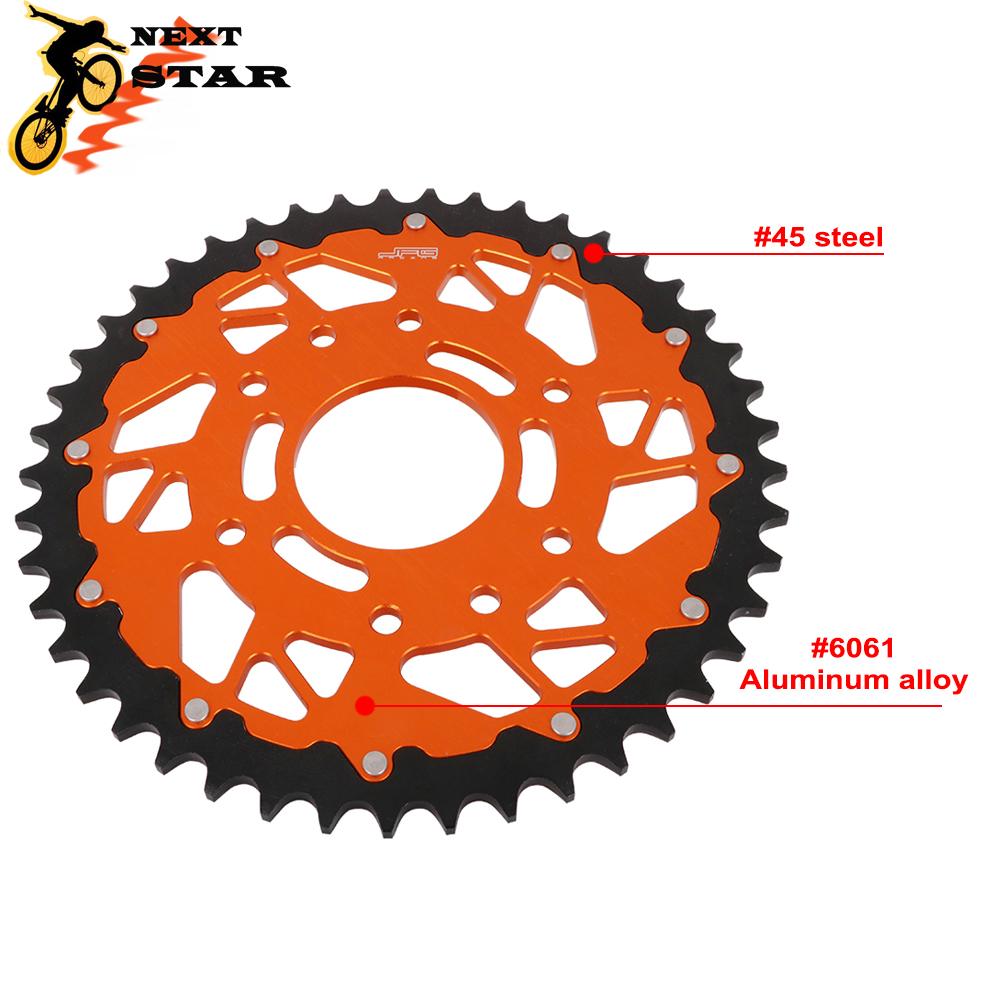 Motorcycle Aluminum Composite 45T Rear Chain Sproc... – Grandado