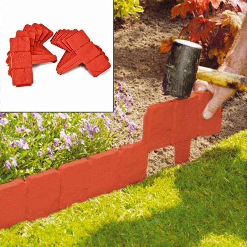 Garden Edging Cobbled Grounding Fence Imitation St... – Vicedeal