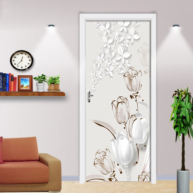 PVC Self-Adhesive Waterproof Door Wall Sticker 3D ... – Grandado
