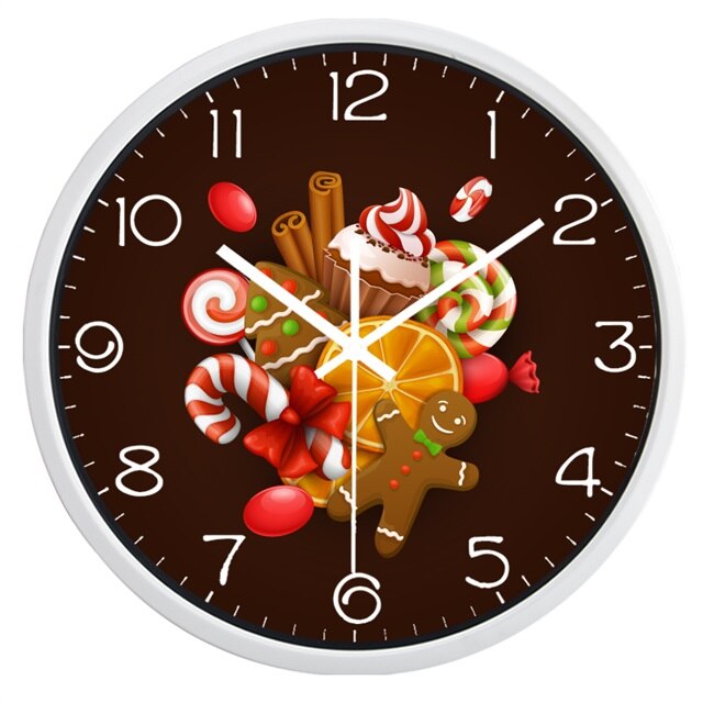 Gingerbread Man Christmas Food Kitchen Wall Clock – Grandado