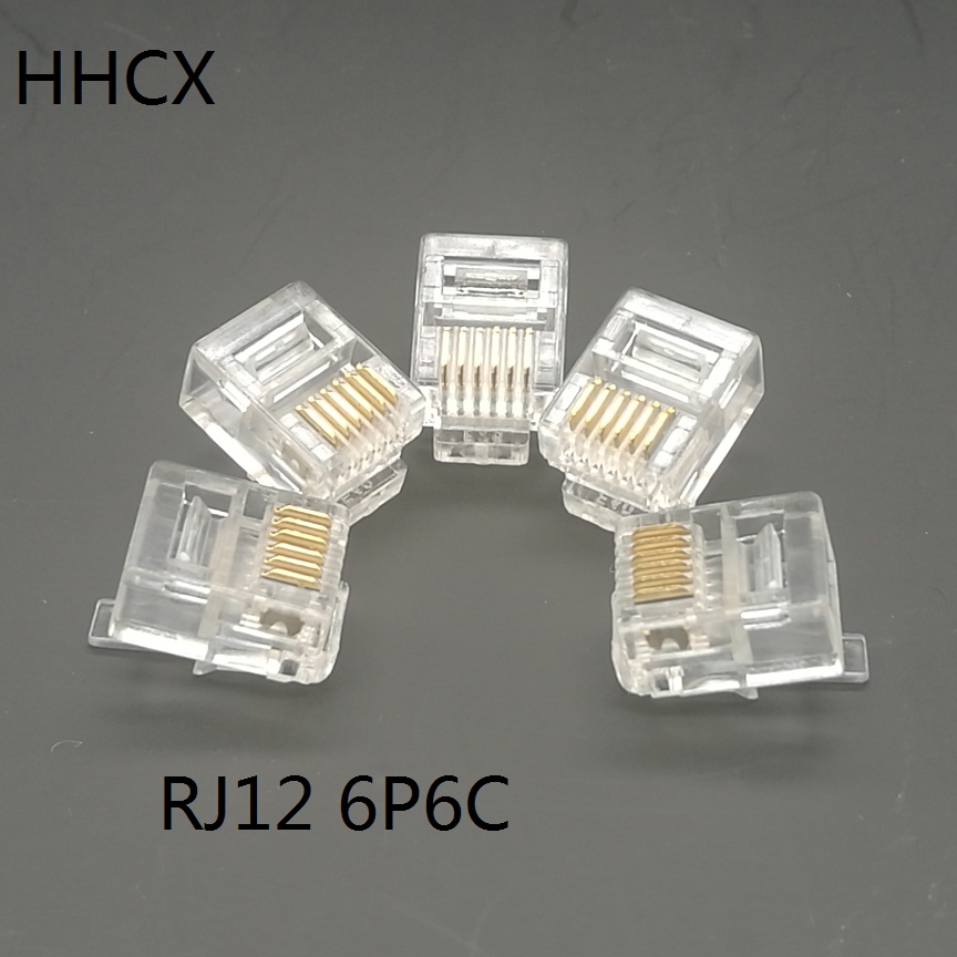 10 20 50 100PCS/LOT Gold-plated RJ12 6Pin 6P6C Eng... – Grandado