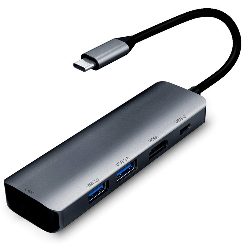 5 in 1 usb-c hub, multi usb 3.0 hub, hdmi rj45 ad... – Vicedeal
