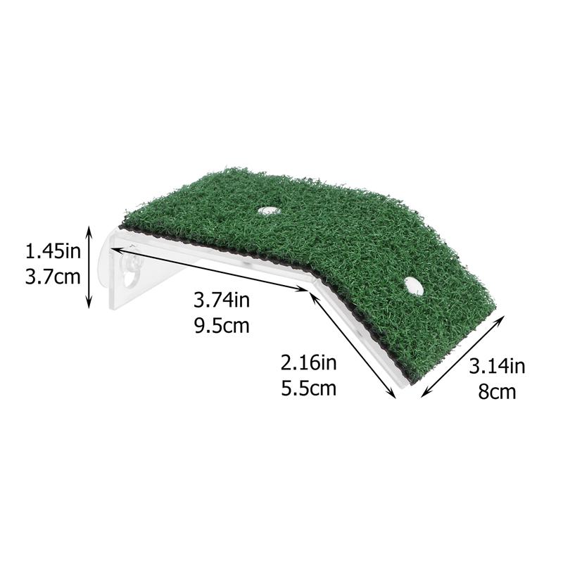Turtle Drying Platform Simulated Lawn Reptile Tort... – Vicedeal