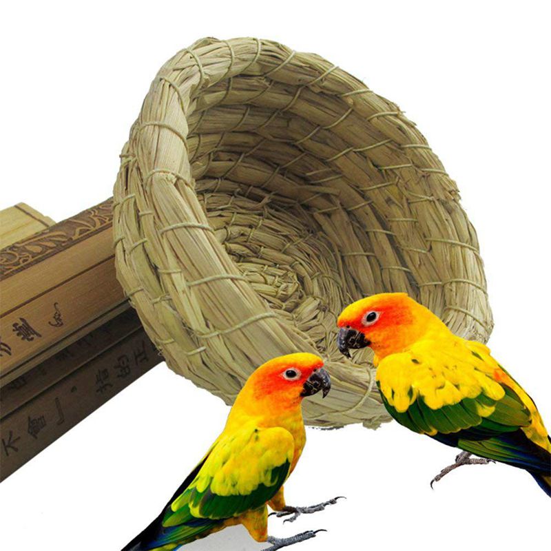 Bird's nest of straw crafts crafts bird nest artificial weaving for the ...