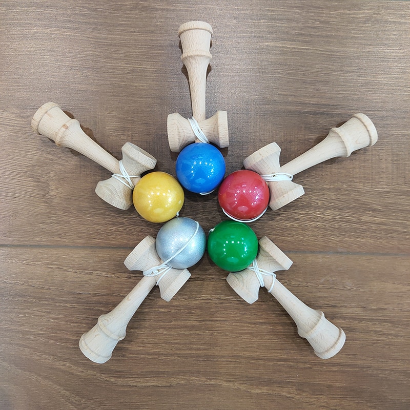 12CM Mini Kendama Wooden Toys PU Paint Kendama Ski... – Vicedeal
