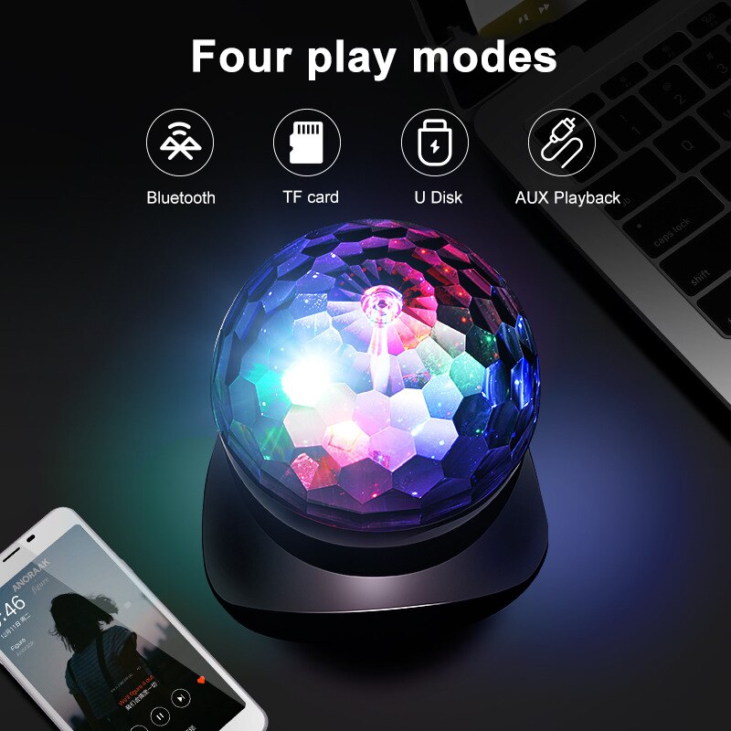 Bluetooth Speaker Bluetooth Disco Bal Led Knipperl... – Vicedeal
