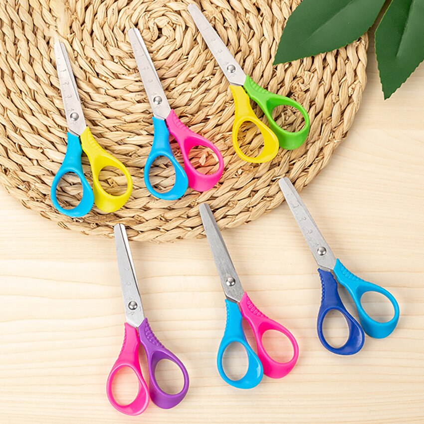 Children Safety Scissors Double Color Stationery S... – Vicedeal