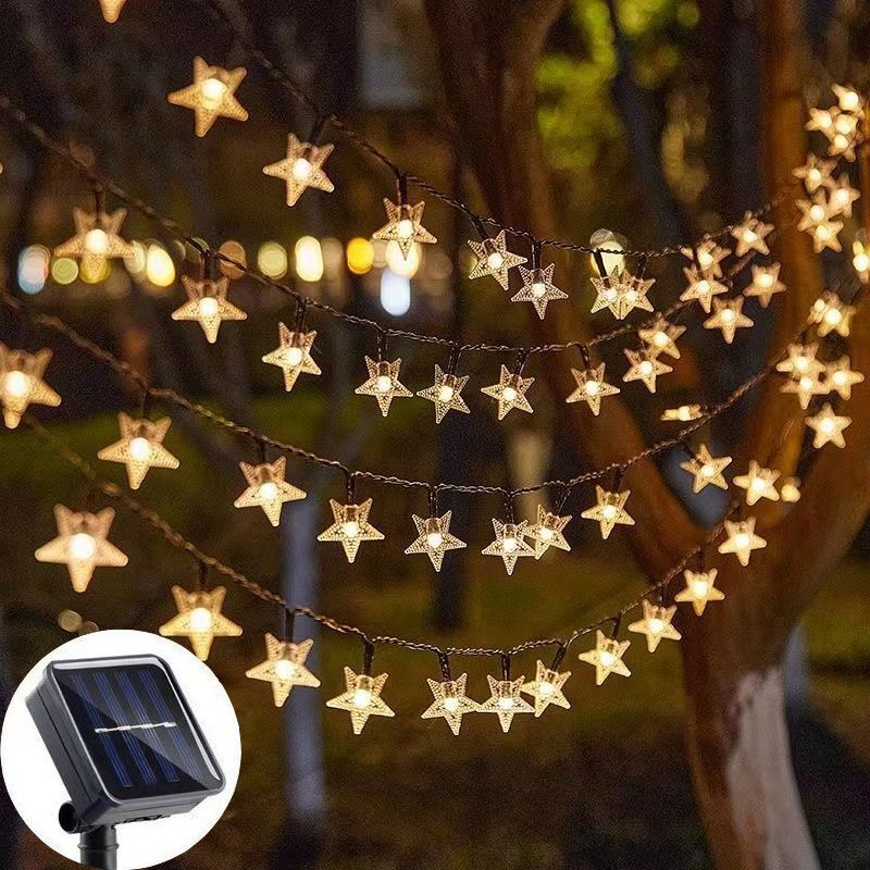 LED Solar Star String Lights Outdoor Waterproof So... – Vicedeal
