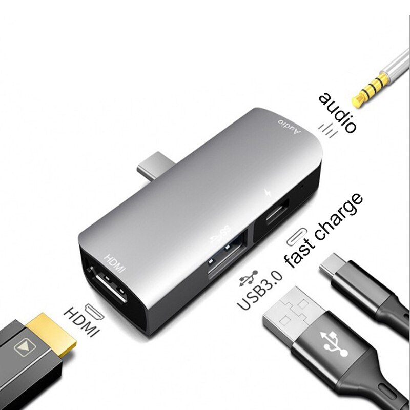 4 in 1 Type C To HDMI PD Dock PD Fast Charging 4K ... – Grandado
