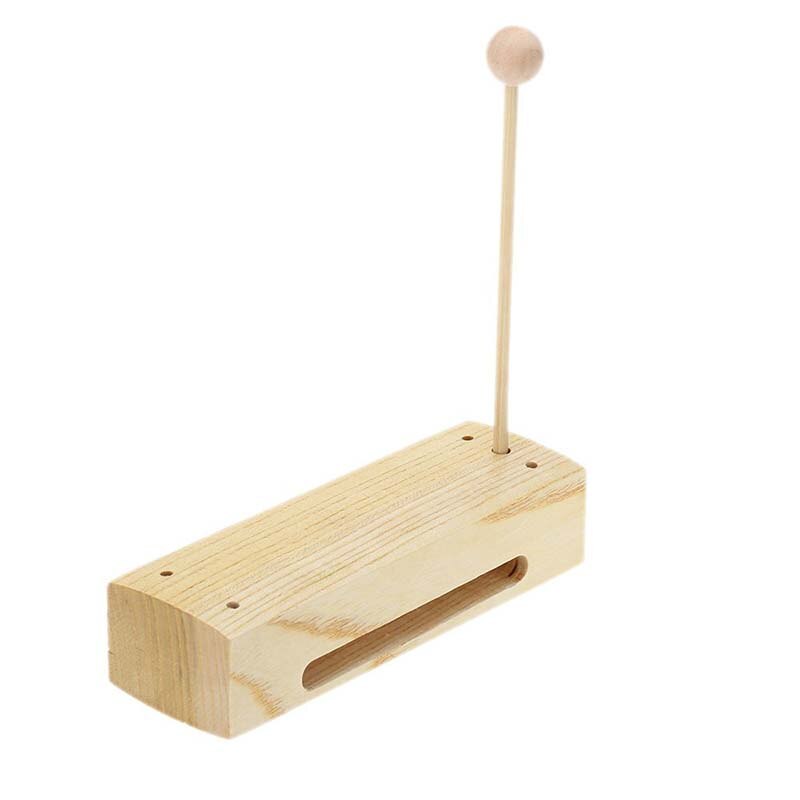 Wooden Percussion Block Woodblock with Mallet Exqu... – Vicedeal
