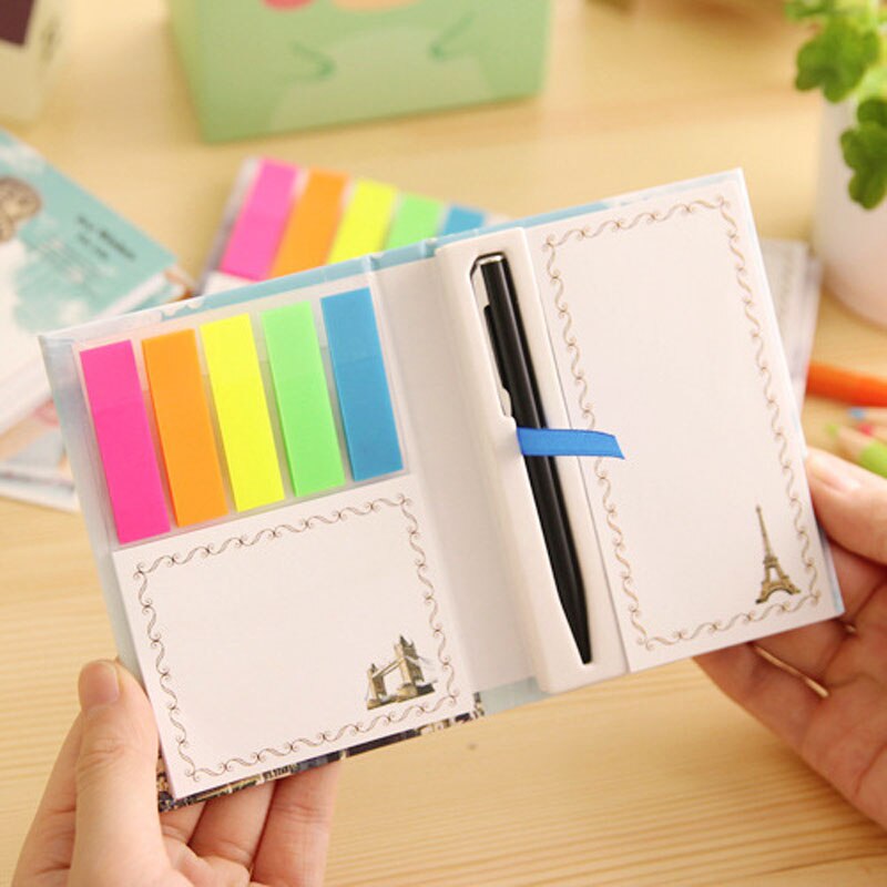 1X World Building Hard Cover Notebook Memo Pads Sc... – Vicedeal