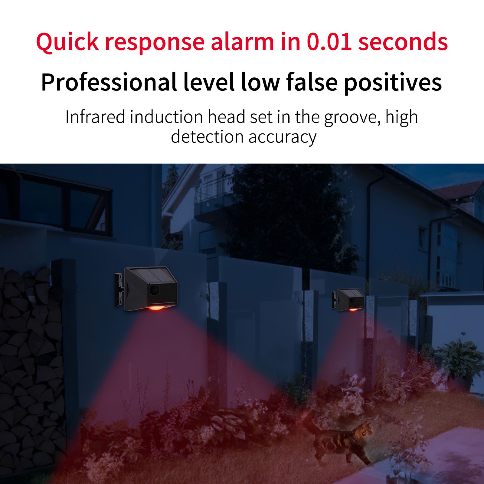 Beveiliging Licht Zonne-energie Solar Alarm Licht ... – Grandado