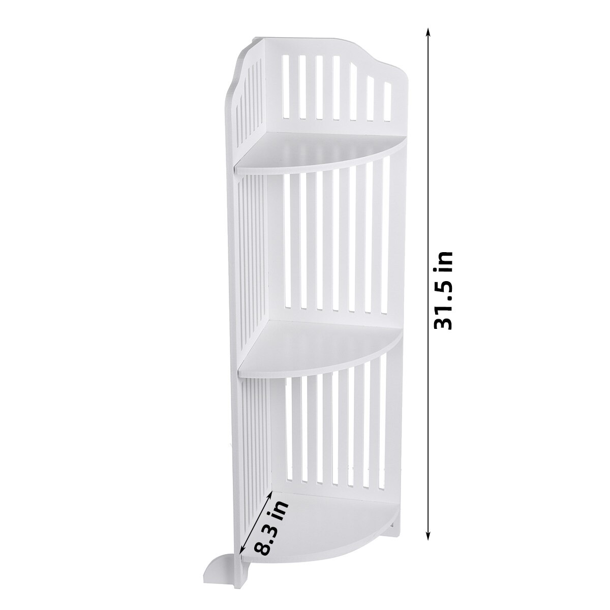 3-Tier Corner Kitchen Bathroom Cabinet Floor-stand... – Grandado