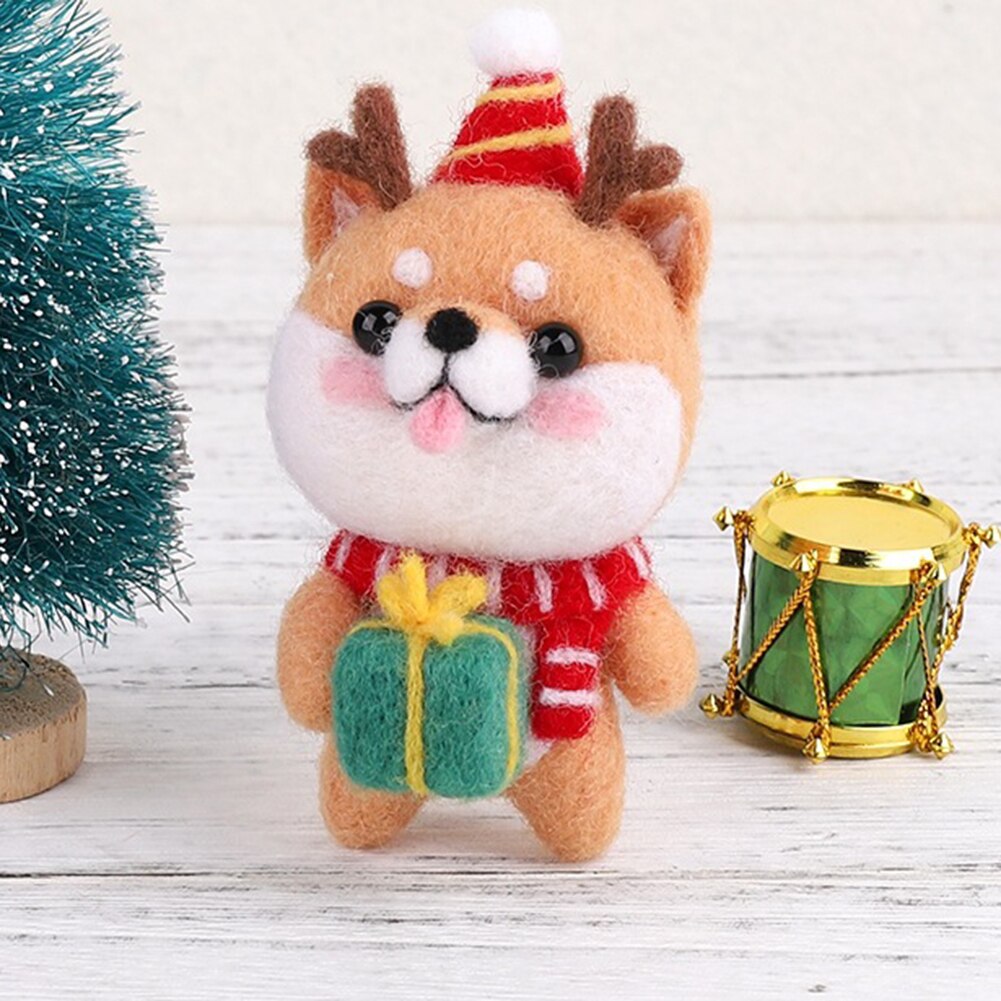 Wool Felt Needle Poked Kitting DIY Animal Dog Wool... – Grandado