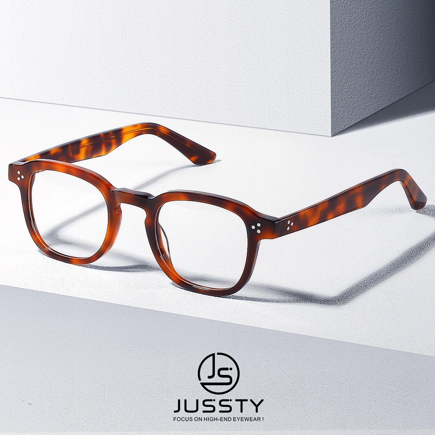 Rivet Retro Optical Eyeglasses Frame Men Myopia Pr... – Vicedeal