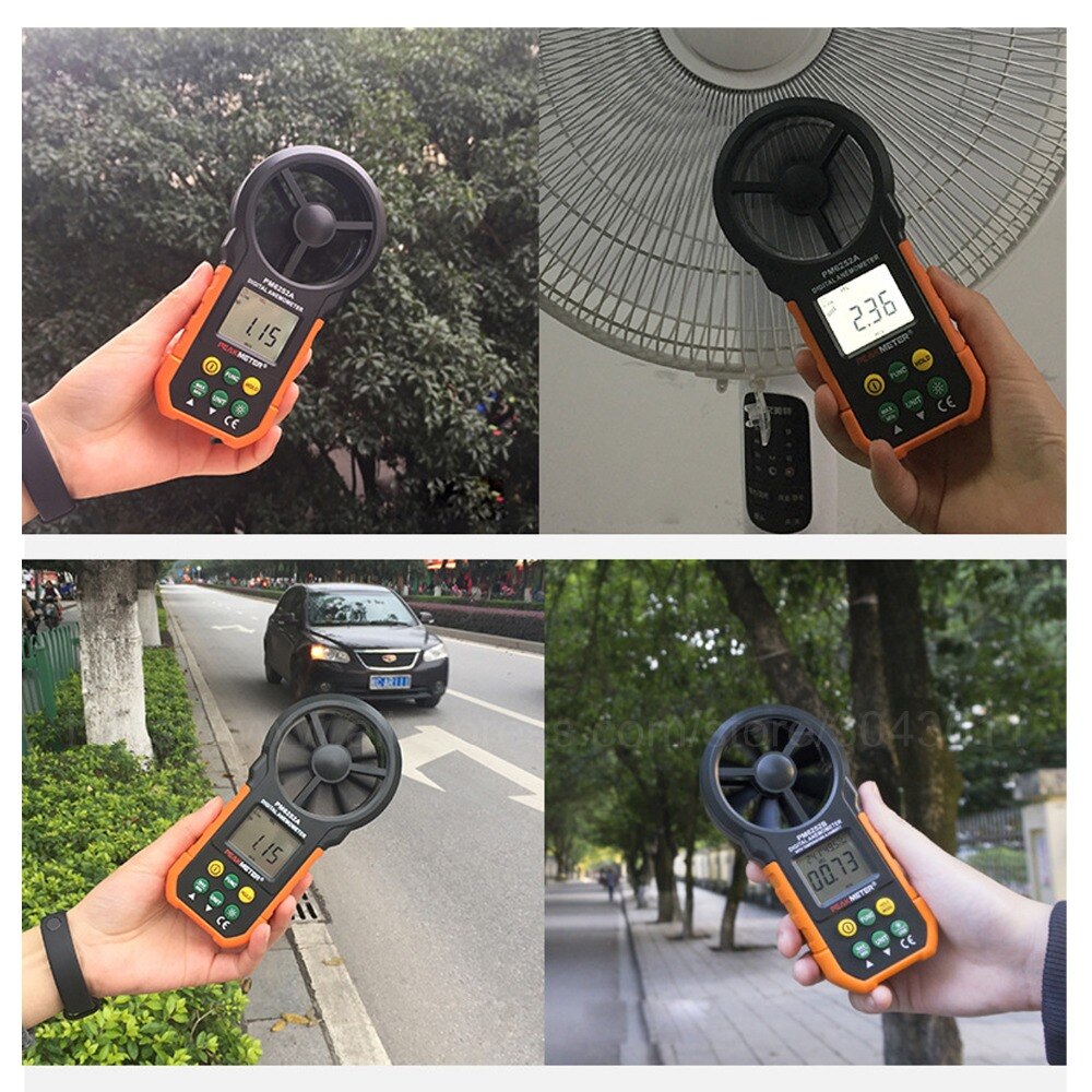 Handheld Digital Anemometer Usb Multifunction Air Grandado