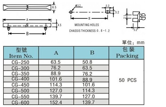 50pcs/lot PCB Boards guide groov channel Slot trac... – Grandado