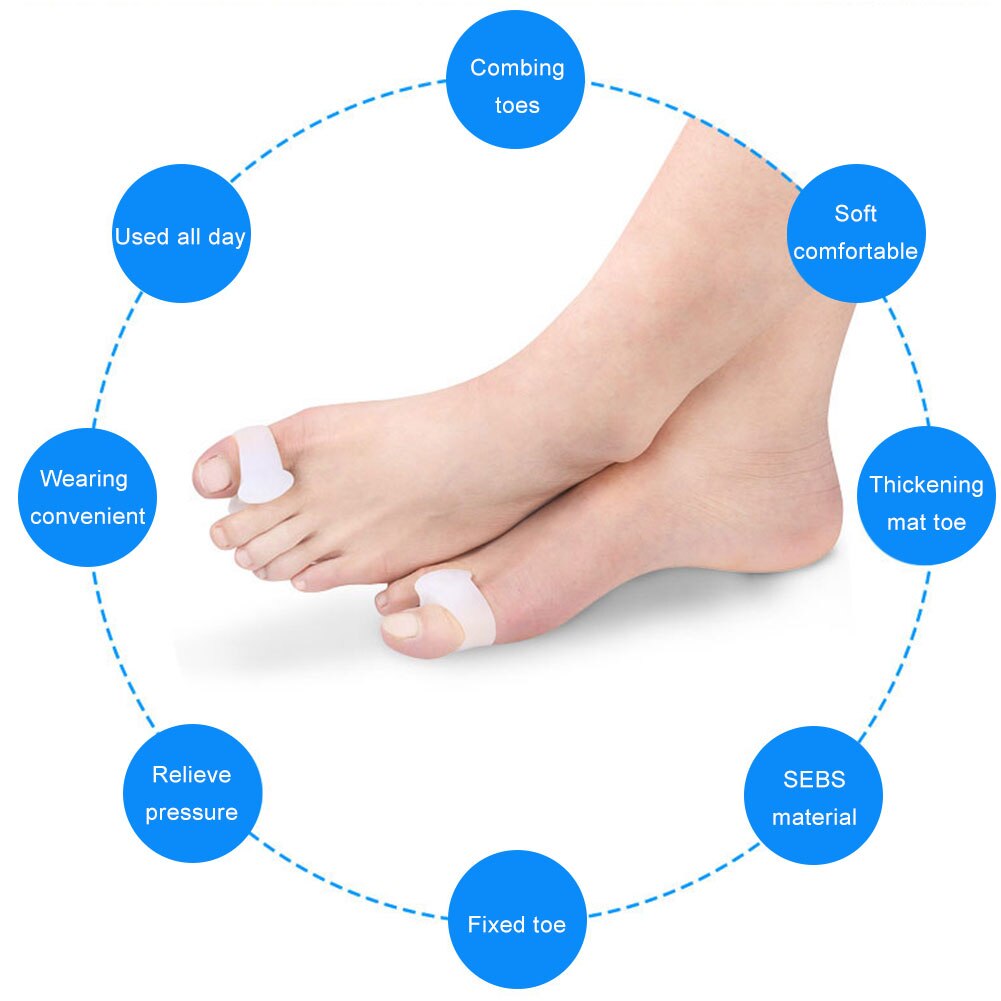 2pcs Toe Separator Insoles Ring Separation Hallux ... – Grandado