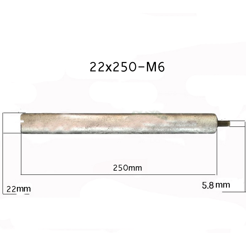 22*250mm-M6 Magnesium Anode Rod for Solar Water He... – Grandado