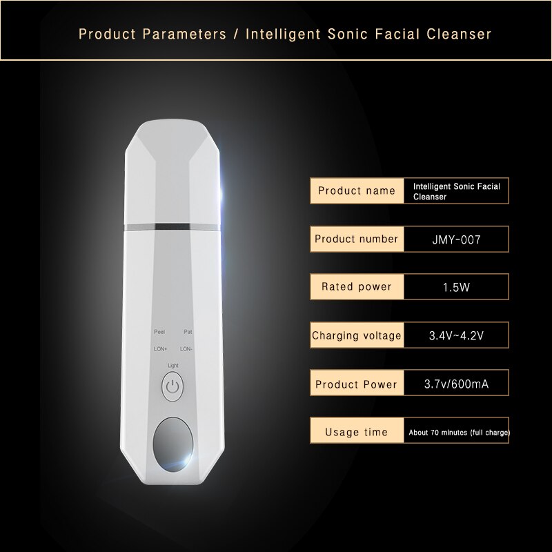 Ultrasonic Skin Scrubber Deep Face Cleaning Machin... – Grandado