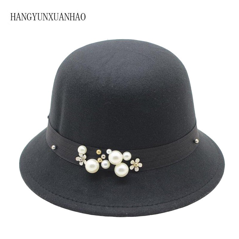 Ladies Retro Pearl Kids Child Boy Girl Hats Fedora... – Grandado