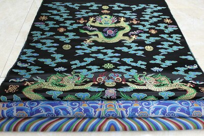 Dragon Jacquard Brocade Woven Fabric The Dragon Ro... – Grandado