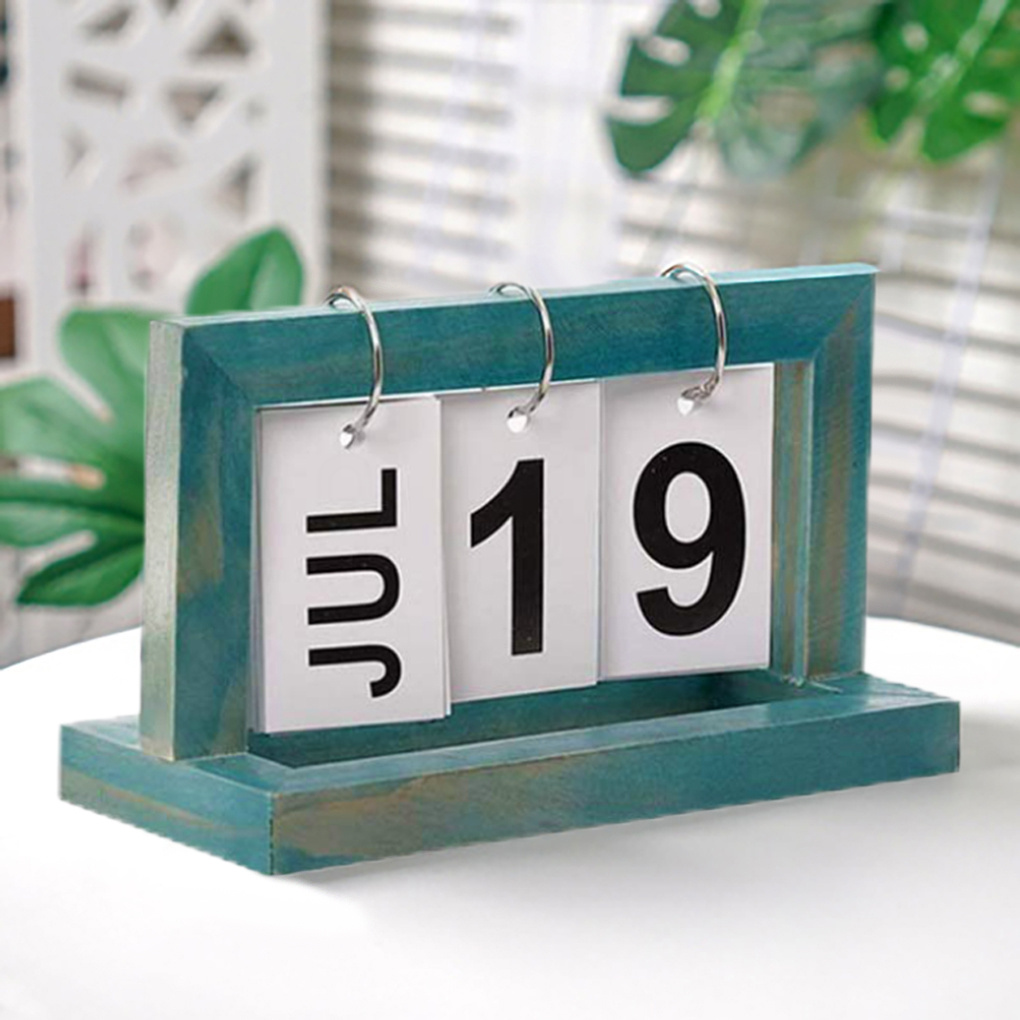 Page Turning Calendar Desk Standing Aesthetic Deco... – Grandado