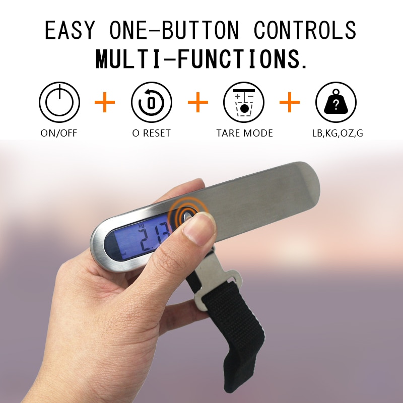 50 kg/10g Digital Mini LCD Gepäck Skala Tragbare E... – Vicedeal